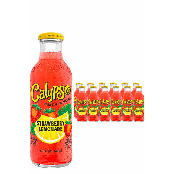 Calypso Strawberry Lemonade Case (12X473ml) – SnacksNow