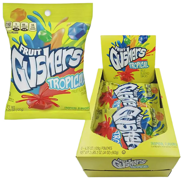 Fruit Gushers Tropical (8 x 120g) – SnacksNow