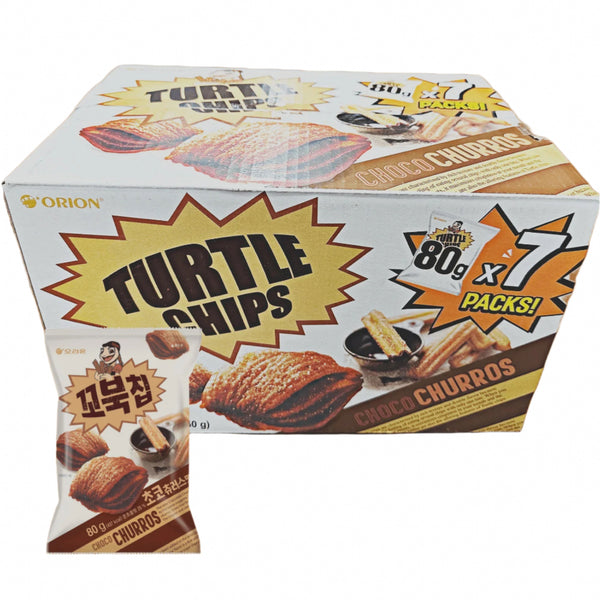 Turtle Churro Chips (7 x 80g) – SnacksNow